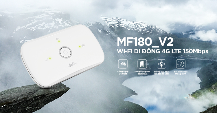 MF180_V2 - Wi-Fi di động 4G LTE 150Mbps - TOTOLINK Việt Nam